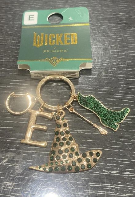 WICKED MOVIE KEYCHAIN E Elphaba Initial Wicked Primark $43.36 - PicClick AU