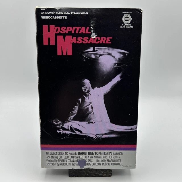 HOSPITAL MASSACRE 1981 Vhs Horror Mgm X Ray Book Box Slasher Htf Rare ...