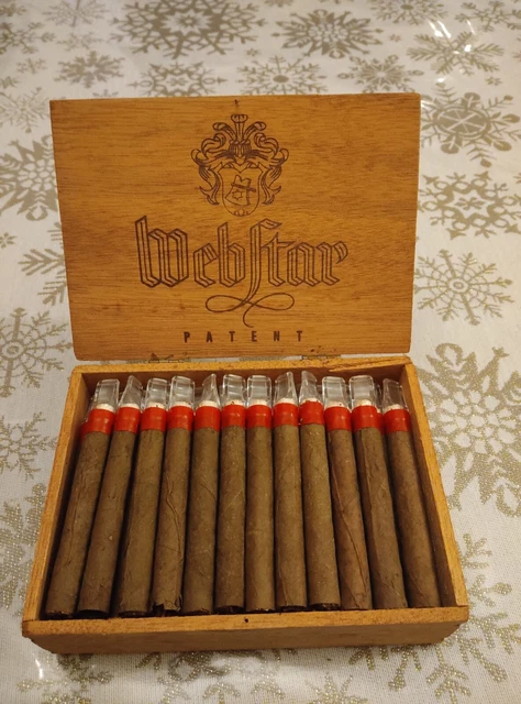 BOÎTE CIGARILLOS BOIS Webstar Vintage Complète EUR 50,00 - PicClick FR