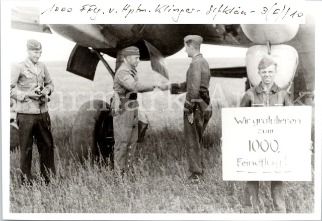 S658 FOTO WEHRMACHT Archiv Repro Luftwaffe Flugzeug Ju88 Feindflug ...