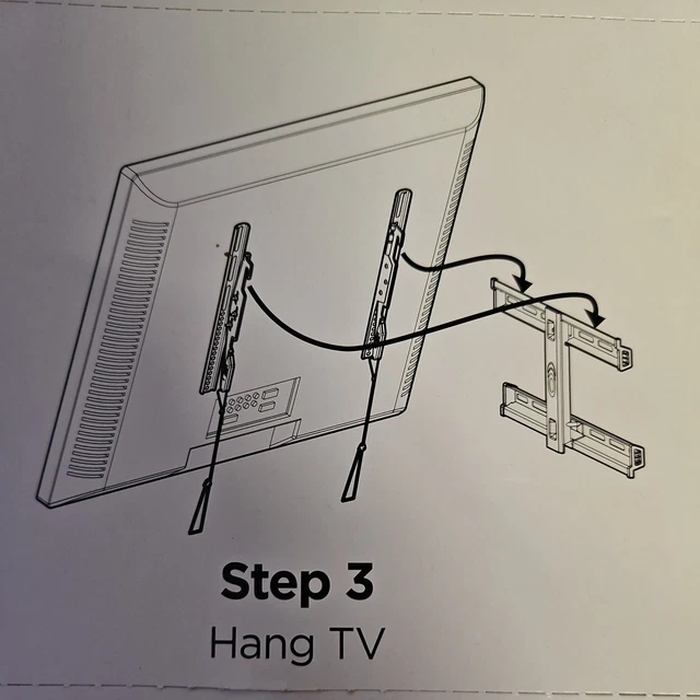ECHOGEAR LOW PROFILE Fixed TV Wall Mount for Tvs up to 85" - Holds Your ...