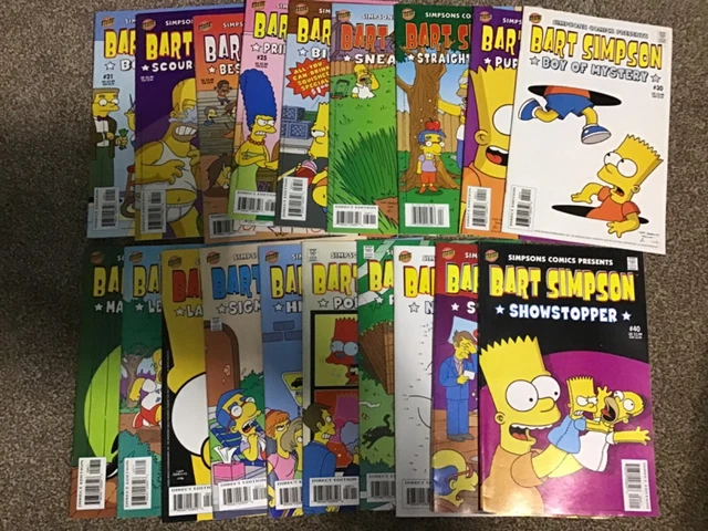 US BONGO SIMPSONS Comics - Bart Simpson #21-40, As new/unread £19.99 ...