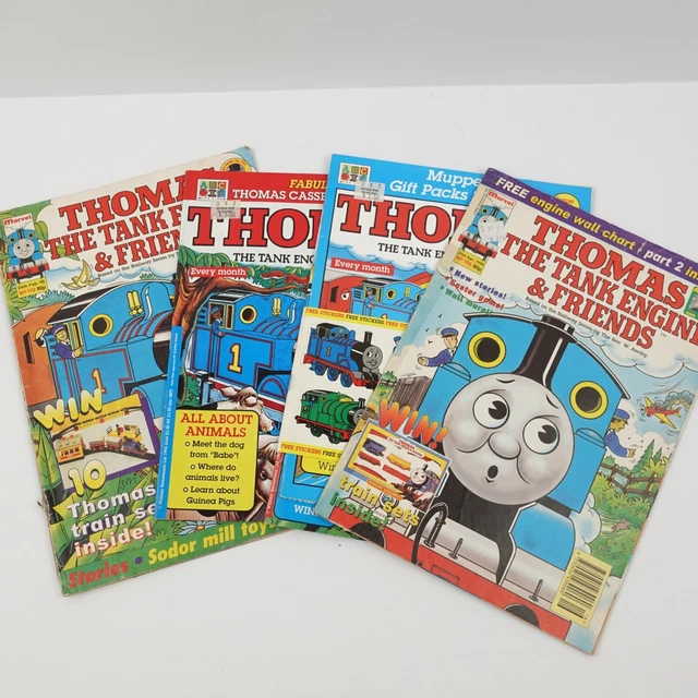 VINTAGE THOMAS THE Tank Engine Magazines Comic ABC Marvel x 4 $39.00 ...