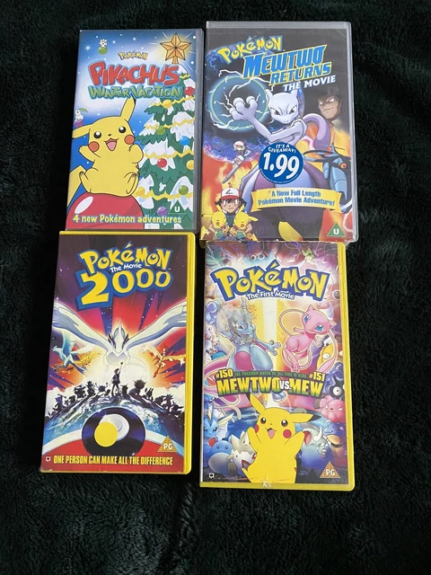 VINTAGE POKEMON VHS Bundle The First Movie Pokémon 2000 Mewtwo Returns ...