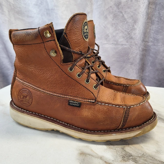 RED WING IRISH Setter 838 British Tan Men's Size 9.5 D Soft Toe £67.04 ...