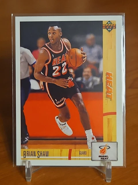 1991-92 UPPER DECK #496 Brian Shaw Miami Heat NBA Basketball EUR 2,21 ...