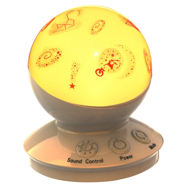 1 PC LED Voice Controlled Night Light RGB Table Light Ball Shape Lamp ...
