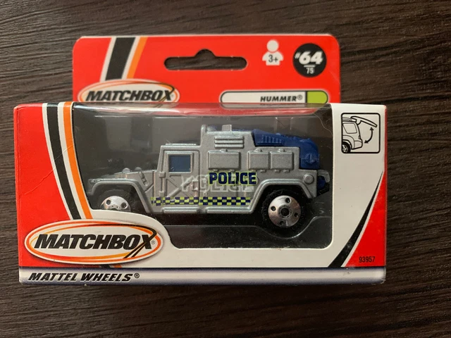 VINTAGE MATCHBOX #64 Hummer H3 Silver Police Car Diecast Model Boxed £6 ...
