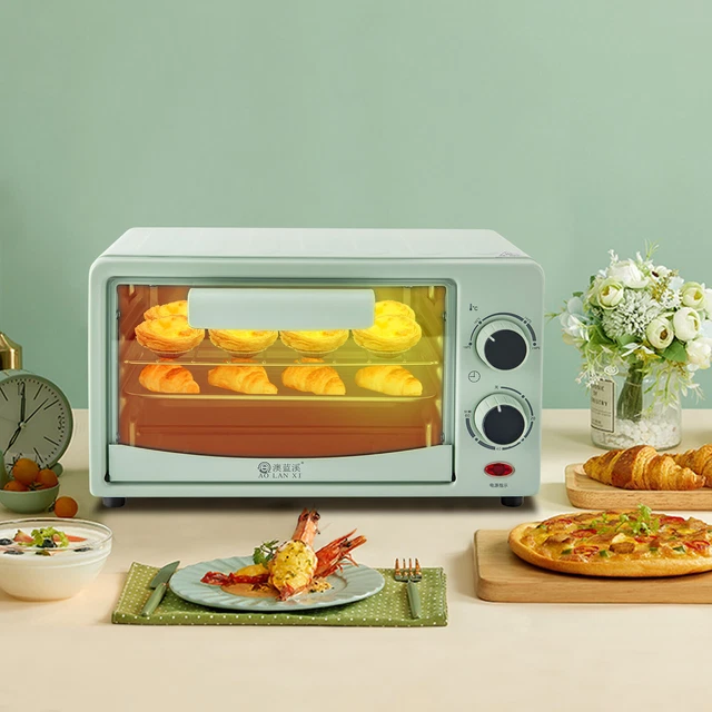 12L 600W MINI Electric Oven Grill Toaster Compact Oven Timer Range 0 ...