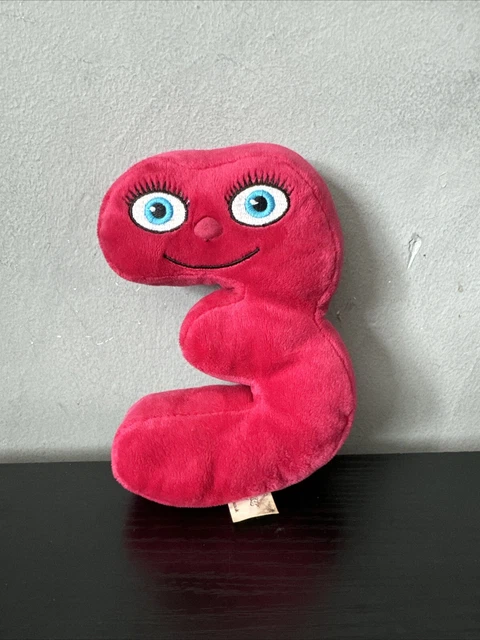 NUMBERJACKS 3 CBEEBIES Small Plush Soft Toy (Gosh! 2008) Original Very ...