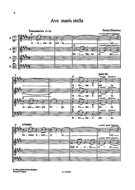 MARIAN SONGS CHORAL Works for Mixed Voices Bárdos Lajos EUR 11,42 ...