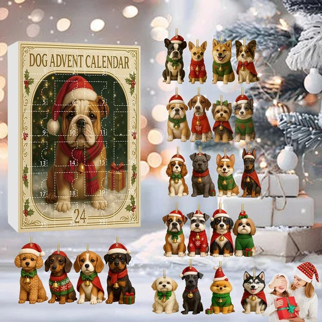 2025 CHRISTMAS DOG Lovers Advent Calendar Blind Box Xmas Tree ...