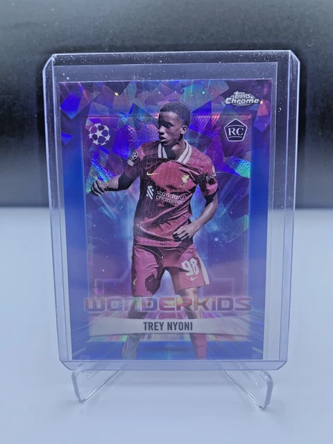 TREY NYONI - 2024-25 Topps Chrome Ucc Sapphire - Wonderkids - Rookie ...