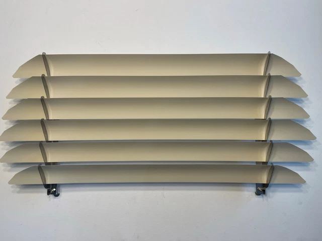 VW VOLKSWAGEN BEETLE Bug Oval Window Venetian Blinds Fixed Slats Ivory ...