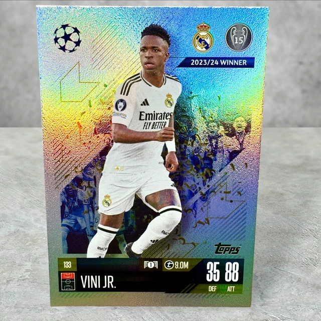 TOPPS MATCH ATTAX 2024/25 Vini Jr. (Real Madrid CF) 2023/24 Winner Card ...
