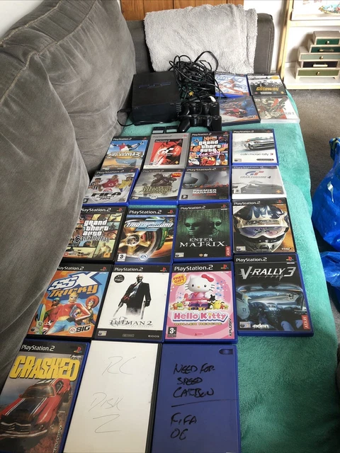 SONY PS2 CONSOLE, Controllers and Games Bundle £62.00 - PicClick UK