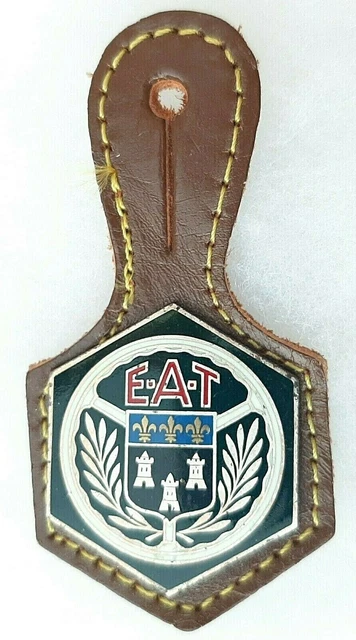 INSIGNE EAT ECOLE APPLICATION du TRAIN sur son cuir ORIGINAL Drago G ...