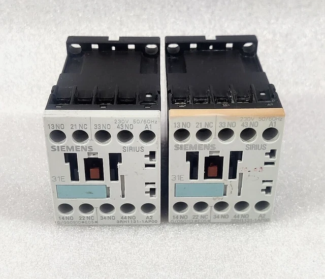 SIEMENS SIRIUS 31E CONTACTOR RELAY IEC 60947-5-1 230V 50/60 Hz LOT OF 2 ...