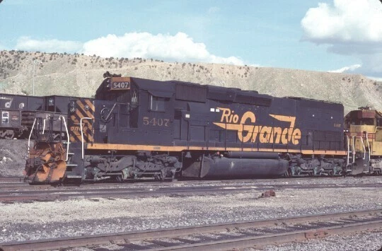 DRGW 5407 SD-40-2T Helper Ut (Rio Grande) Diapositive Originale 05-31-92 T15-8 EUR 5,47 ...