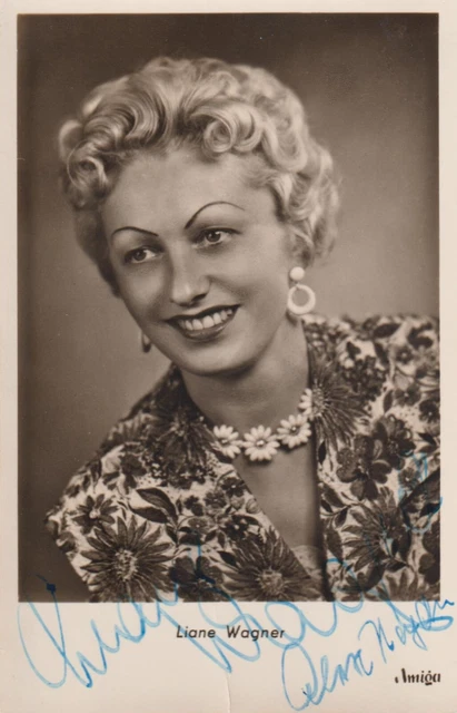 Liane Wagner Original Autogramm Signierte Veb Postkarte 50er Jahre Eur
