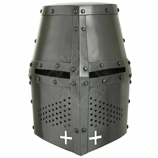 MEDIEVAL KNIGHT TEMPLAR Helmet Crusader Armor Helmet LARP Warrior ... MEDIEVAL KNIGHT TEMPLAR Helmet Crusader Armor Helmet LARP Warrior ...