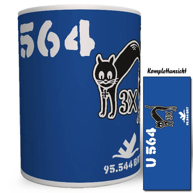 SOUS-MARIN U564 ALLEMAND Marine Unterseeboot Wk 2 - Tasse Gobelet Café ...