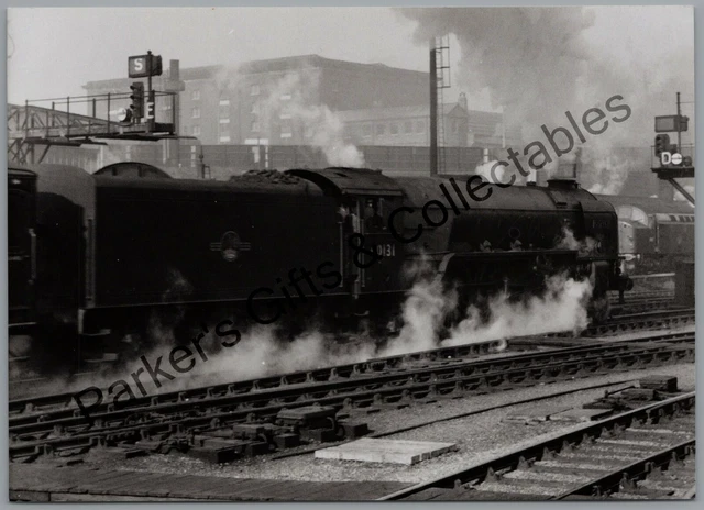 BR STEAM TRAIN Loco No 60131 Kings Cross Station Oct 1958 British ...