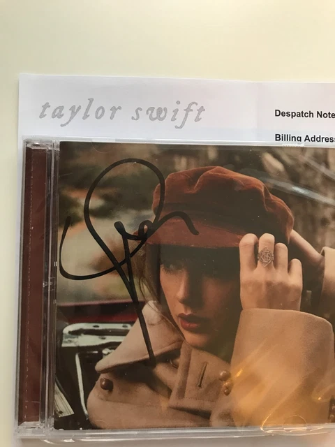 RED (TAYLOR’S VERSION) Taylor Swift Hand Signed CD - Brand New, Still ...
