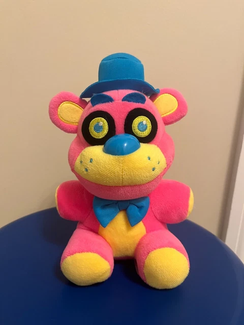 FNAF FIVE NIGHTS at Freddys 8" BLACKLIGHT FAZBEAR Pink Plush Freddy ...