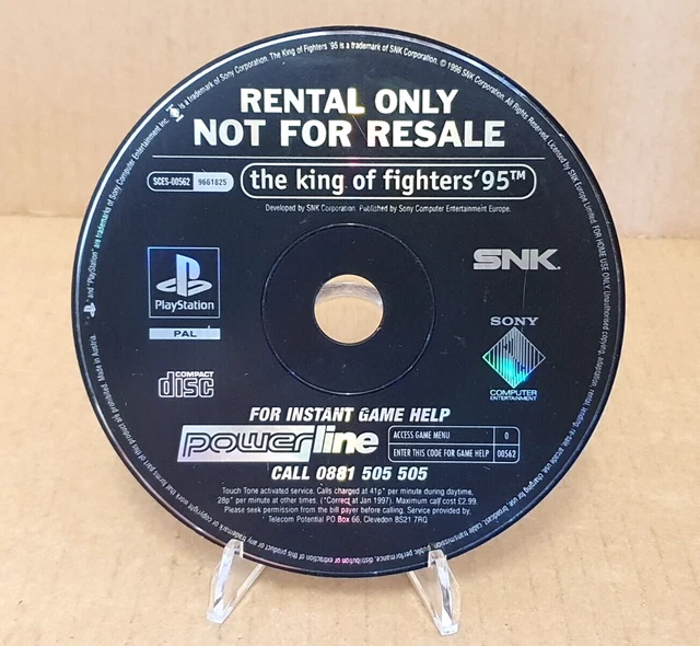 RARO THE KING OF FIGHTERS '95 per PS1 - DISCO EX NOLEGGIO - PAL *Leggi ...
