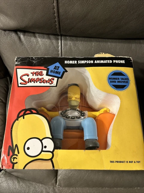 RARE 2004 THE Simpsons “At Home” Homer Simpson Animated Telephone Land ...