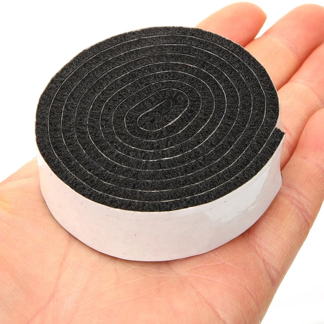 2 ROLLS NON Skid Felt Tape Chair Leg Mats Furniture Feet Mats Black ...