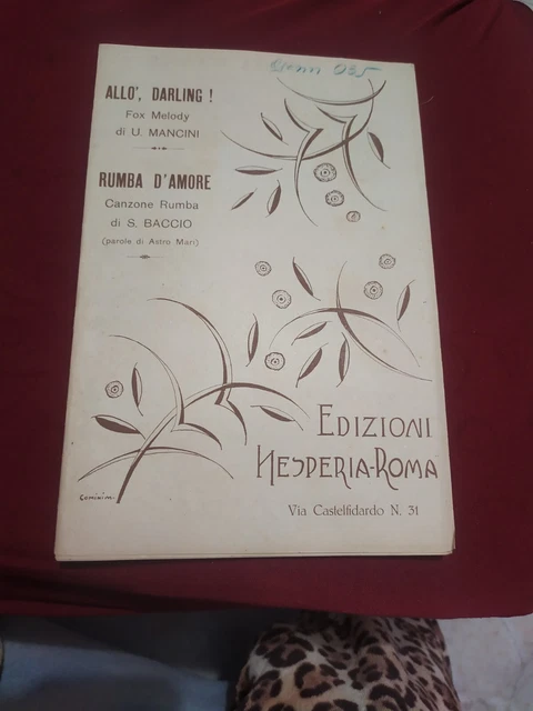 ALLO', DARLING!FOX MELODY di U. MANCINI.RUMBA D'AMORE Rumba di S. BAccio EUR 8,00 - PicClick IT