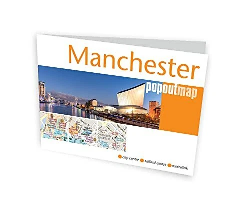 MANCHESTER POPOUT MAPPA (Popout Maps) Da Maps,Nuovo Libro ,Gratuito ...