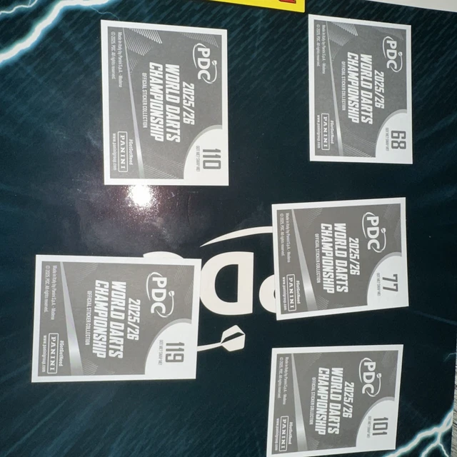 PDC PANINI 2025/2026 World Darts Championship Stickers £1.37 - PicClick UK