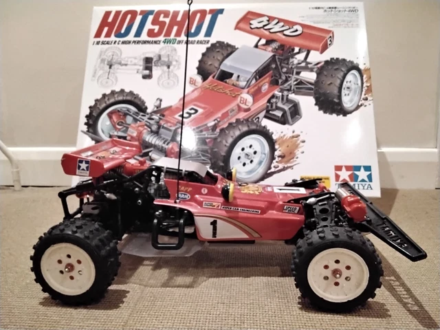 TAMIYA HOTSHOT 4WD 1/10 scale R/C high performance off road racer model ...