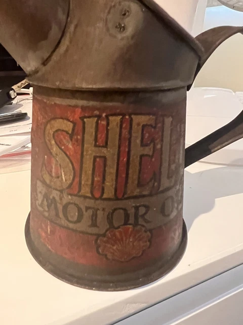 RARE VINTAGE SHELL Oil Quart Pourer 1930’s £175.00 - PicClick UK