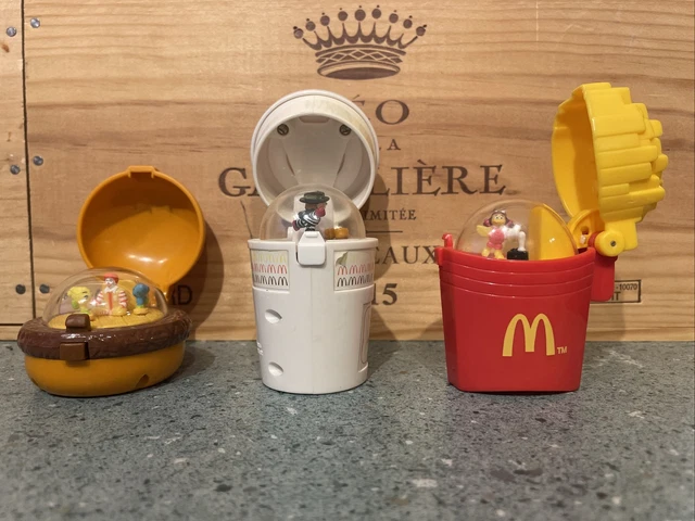 1996 MCDONALDS FLIP Top Food Spinners Milkshake Burger Happy Meal ...