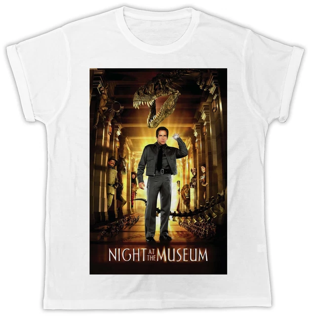 COOL NIGHT AT The Museum Movie Poster Fashion Unisex White Tshirt Ideal ...