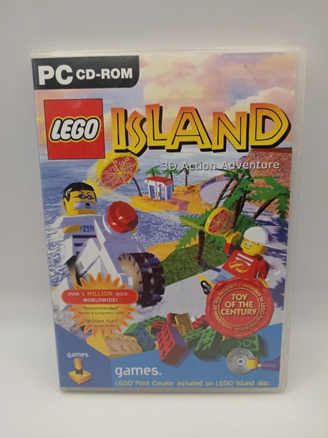 LEGO ISLAND PC CD-ROM 3D Action Adventures Win 95, 98, Me, 2000 or XP ...