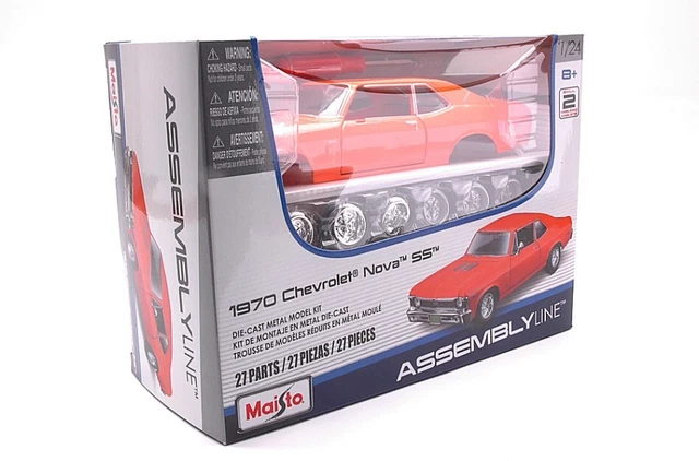 MINIATURE VOITURE MAISTO CHEVROLET NOVA SS 1970 Auto 1:24 EUR 31,07 ...