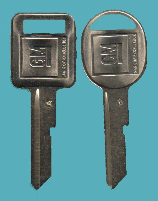 ORIGINAL GM LOGO Key Blank Set A & B Keyway NOS OEM $5.94 - PicClick