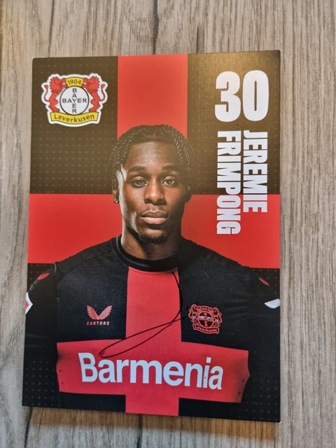 JEROME FRIMPONG ORIG. sign. Autogrammkarte Autogramm Bayer Leverkusen ...