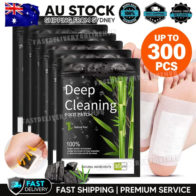 DETOX FOOT PATCHES Deep Cleansing Pads Pain Relief Sticky Sleep Toxin ...