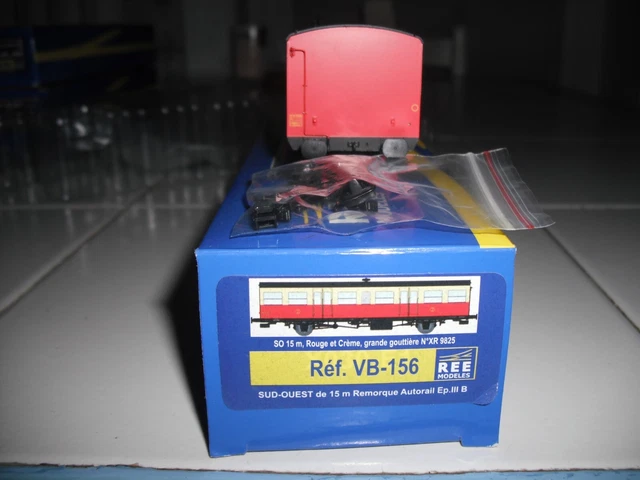 REMORQUE 2È CL pour autorail ex-SUD-OUEST SNCF REE vb-156 HO DC EUR 66 ...