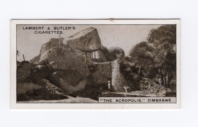 CIGARETTE CARD OF Rhodesia 1928 #19 The Great Zimbabwe Ruins, “The ...