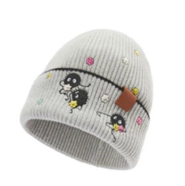 LOEWE X GHIBLI Spirited Away soot sprites Susuwatari Knit Cap Beanie ...