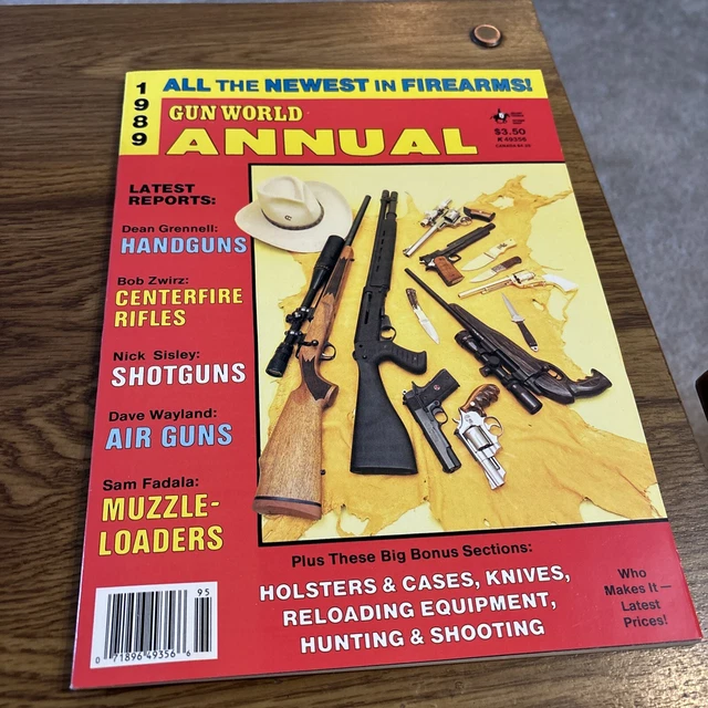 GUN WORLD ANNUAL Magazine 1989 All the NEWEST in FIREARMS! £6.49 ...
