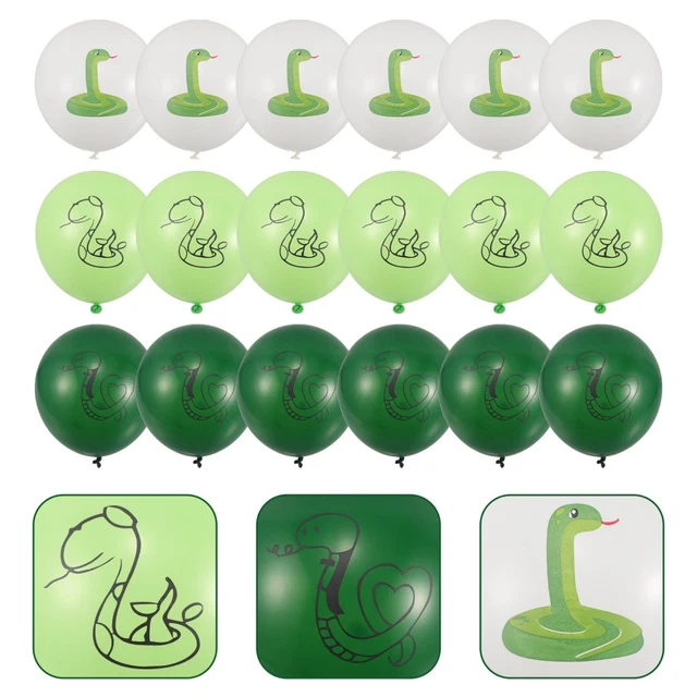 18 PCS SNAKE Inflatable Decoration Chinese New Year Balloons for ...
