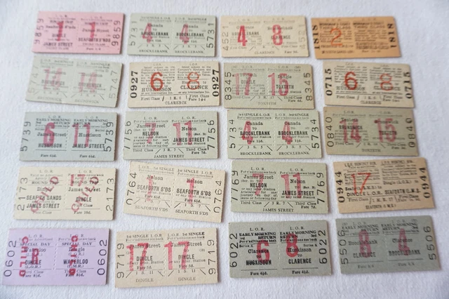 LIVERPOOL OVERHEAD RAILWAY Train Ticket x20 LOH Ref B £12.99 - PicClick UK
